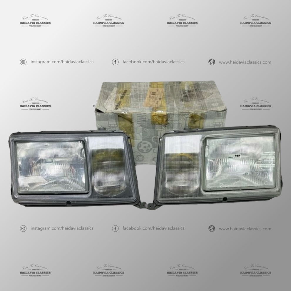 Genuine Mercedes-Benz W124 US-Spec Head Lights – Haidavia Classics